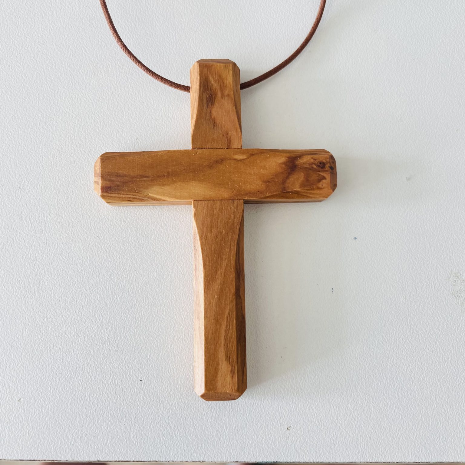 Croix en bois d’olivier de Bethléem - Grand model - La Porte des Secrets