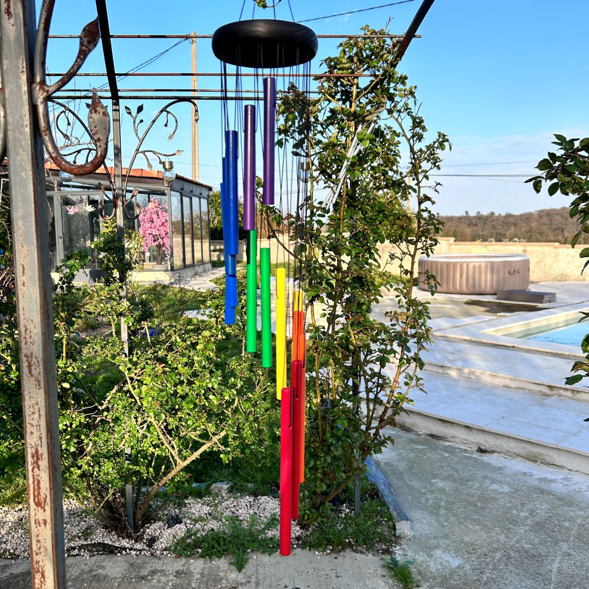 Grand Carillon traditionnel 7 chakras 74 cm - La Porte des Secrets