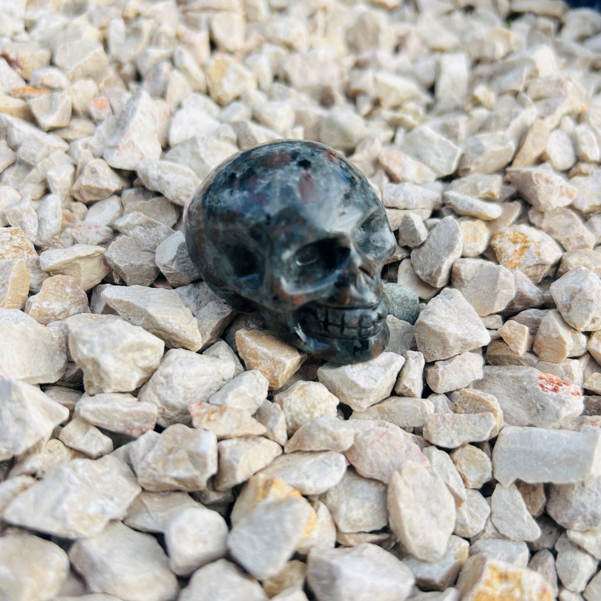 Crâne en Yooperlite (pierre de lumière de la plage) 4.2 cm - pierre ...